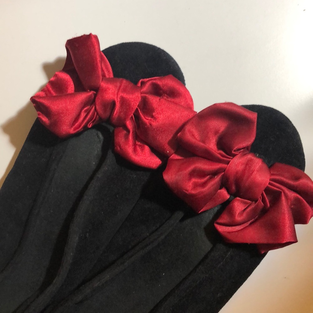 Janet Reger Bow House Slip-Ons - Gem